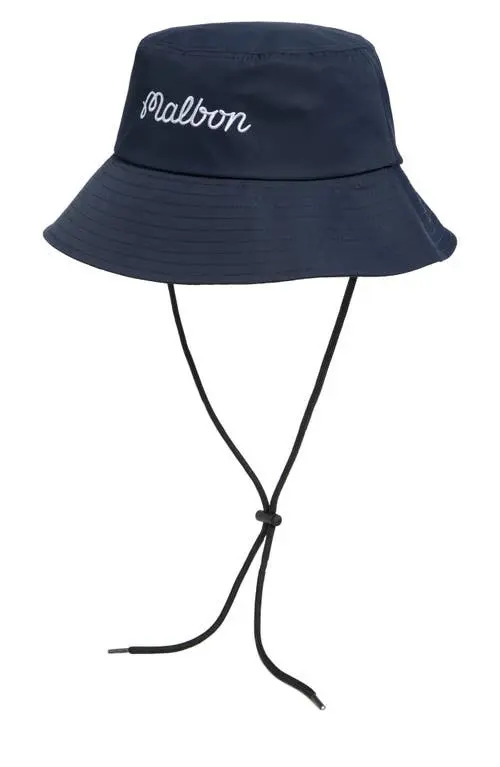 MALBON Logo Bucket Hat - Aegean Blue