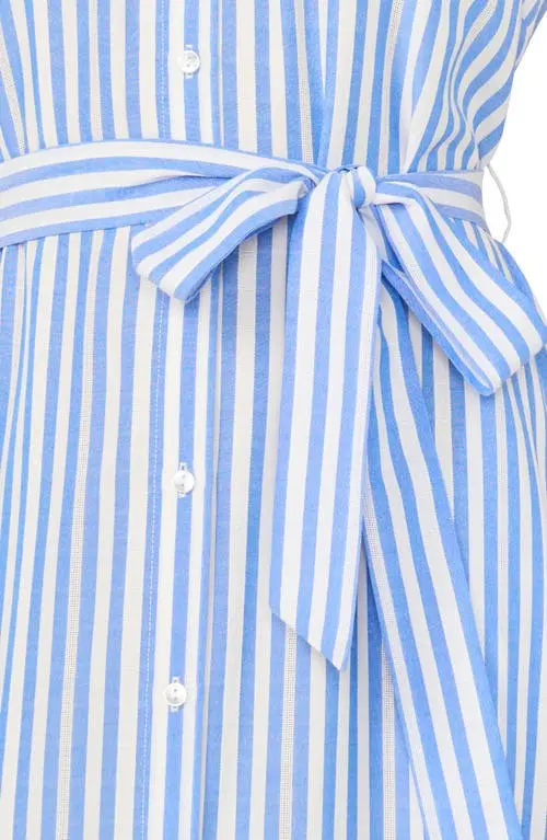Vince Camuto Striped Sleeveless Maxi Shirt Dress