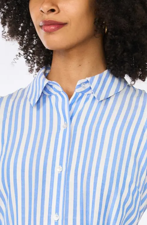 Vince Camuto Striped Sleeveless Maxi Shirt Dress