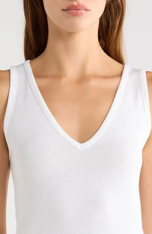 Rag & Bone The Knit V-neck Tank - White