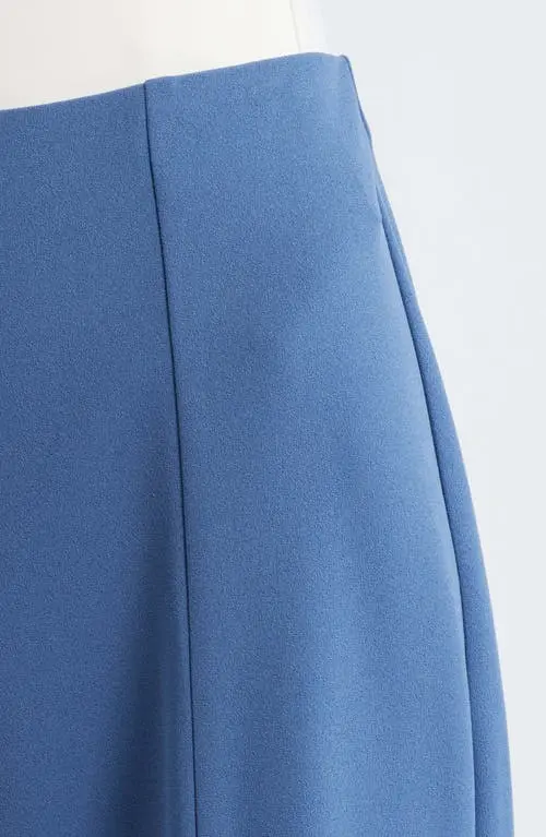 Anne Klein Cropped Wide Leg Pants With Center Seam