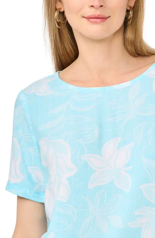 Vince Camuto Floral Print Boxy Top