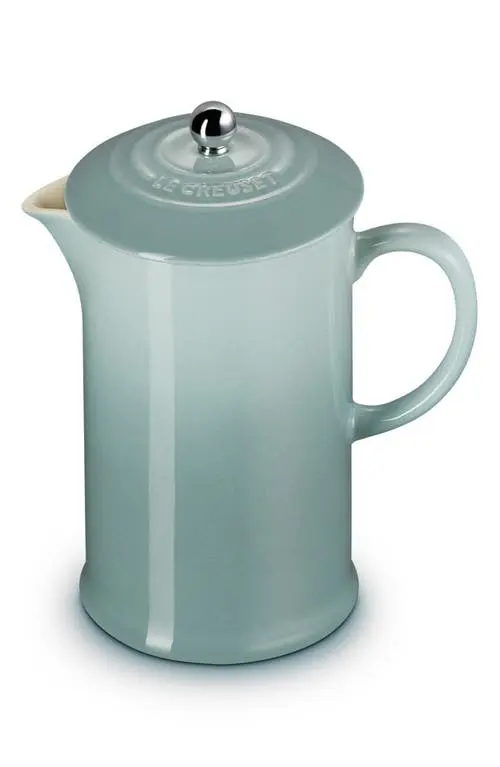 LE CREUSET 34-ounce Stoneware French Press - Sea Salt