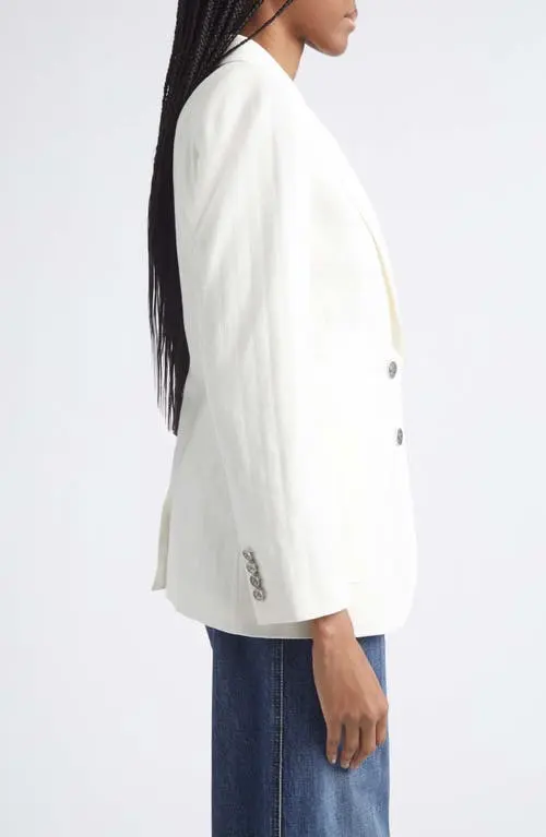 Etro Stretch Cotton Jacket With Peak Lapels