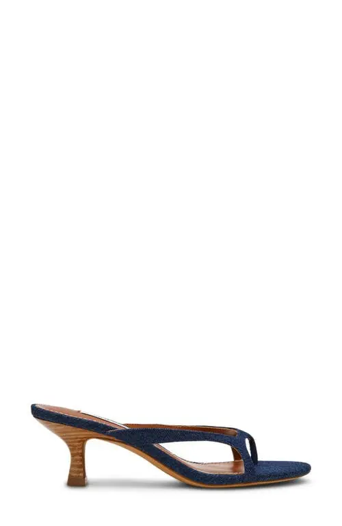 Steve Madden Briennna Thong Slide Sandal - Denim