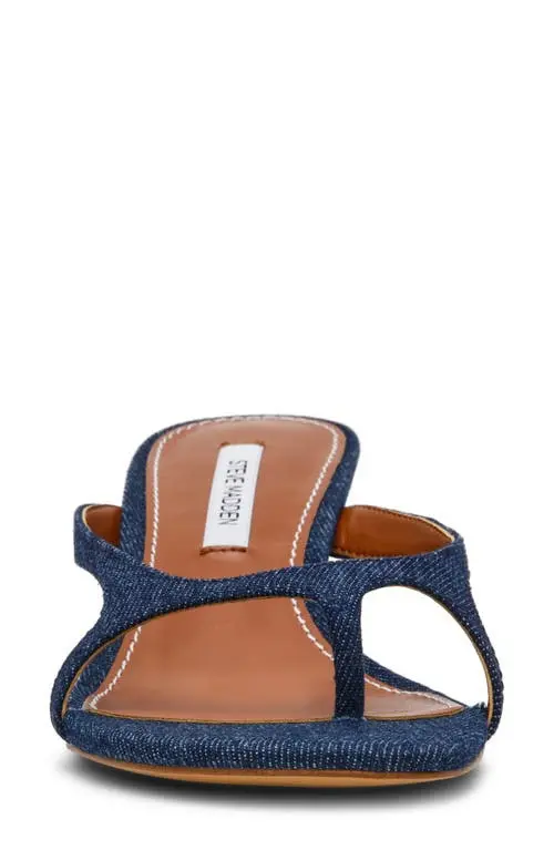 Steve Madden Briennna Thong Slide Sandal - Denim