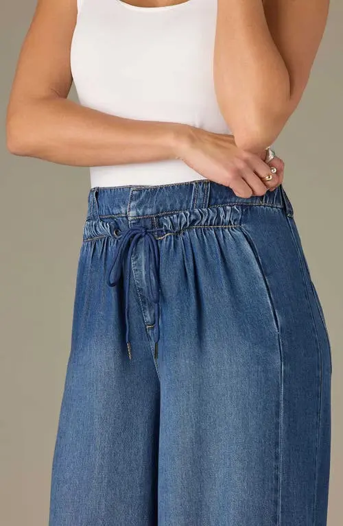 Wit & Wisdom Ultra Skyrise Drawstring Waist Wide Leg Jeans