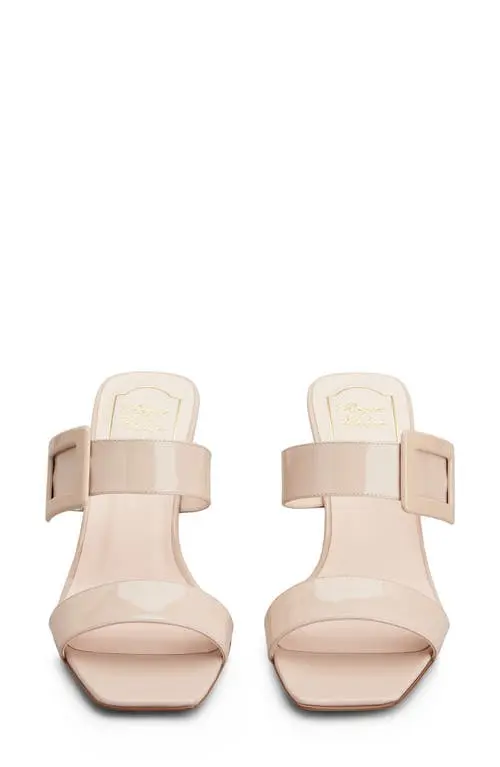 ROGER VIVIER Belle Vivier Patent Leather Wedge Sandal