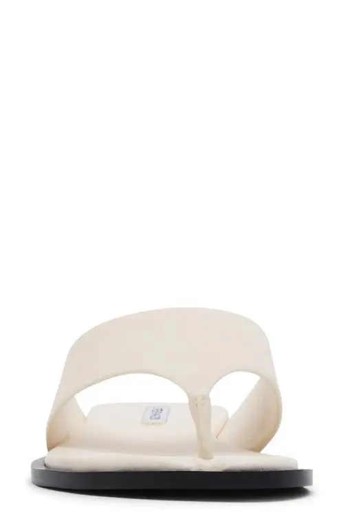 Steve Madden Illia Leather Flip Flop - Bone Leather
