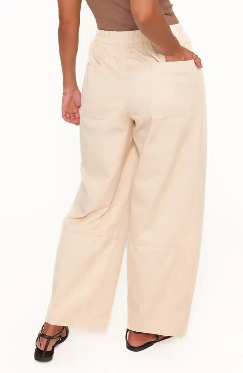 PETAL & PUP Sasha Pull-on High Waist Barrel Pants