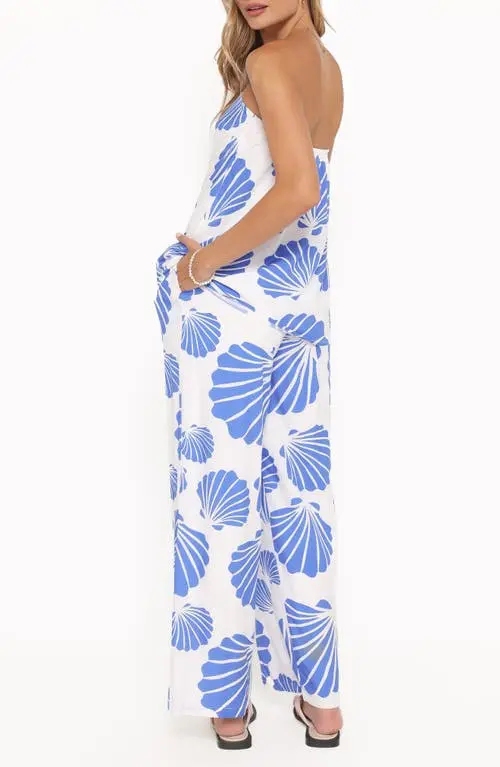 PETAL & PUP Strapless Top & Wide Leg Pants Set