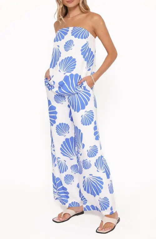 PETAL & PUP Strapless Top & Wide Leg Pants Set