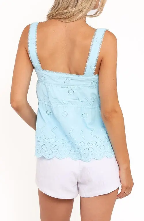 PETAL & PUP Delta Eyelet Cotton Tank