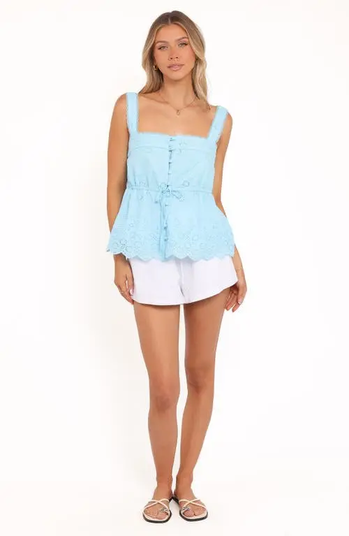 PETAL & PUP Delta Eyelet Cotton Tank