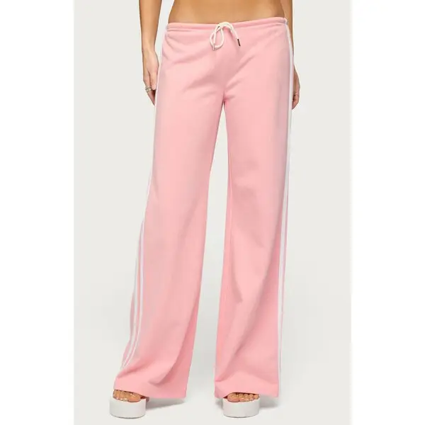 EDIKTED Cammile Contrast Stripe Sweatpants