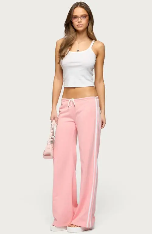 EDIKTED Cammile Contrast Stripe Sweatpants