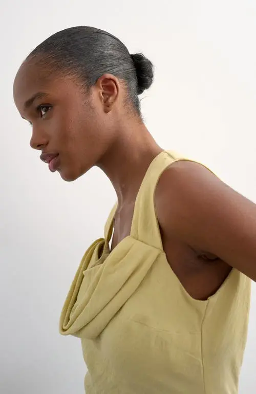 Topshop Sleeveless Drape Mini Dress