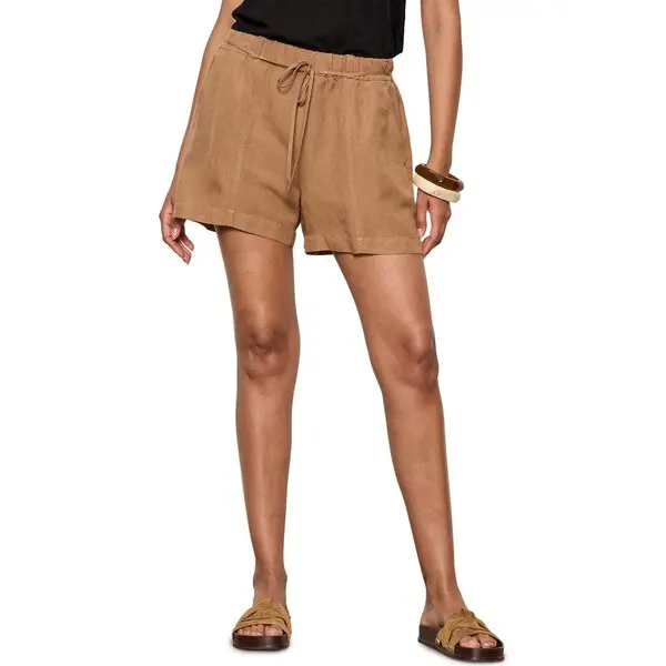 Sanctuary Belted Linen Blend Shorts - Toasted Co
