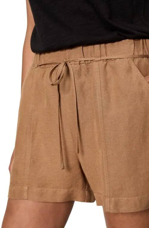 Sanctuary Belted Linen Blend Shorts