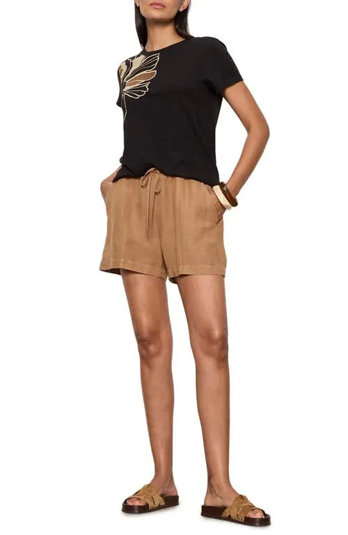 Sanctuary Belted Linen Blend Shorts