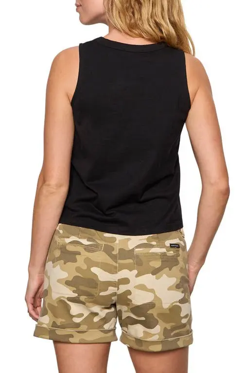 Sanctuary Campari Embellished Organic Cotton Tank - Black
