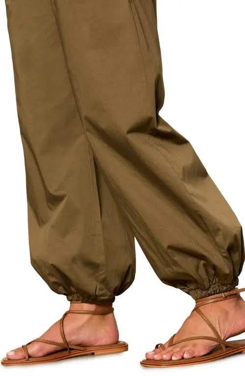 Sanctuary Stretch Cotton Balloon Pants - Timber Brown