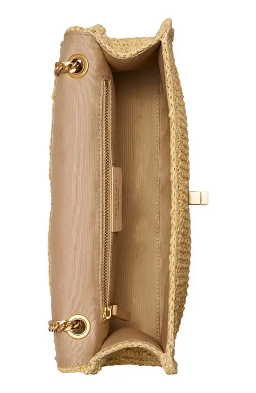 Tory Burch Kira Straw Shoulder Bag