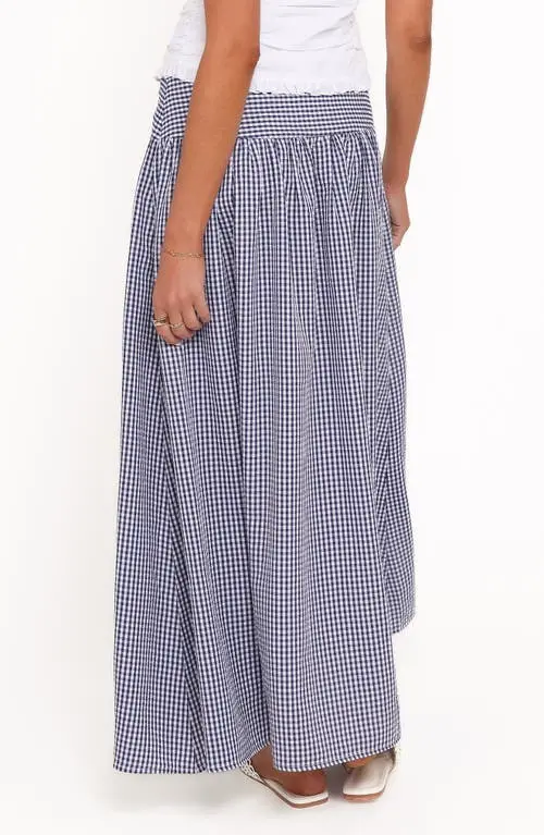 PETAL & PUP Gingham Maxi Skirt