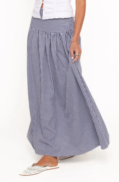 PETAL & PUP Gingham Maxi Skirt