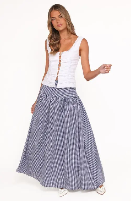 PETAL & PUP Gingham Maxi Skirt