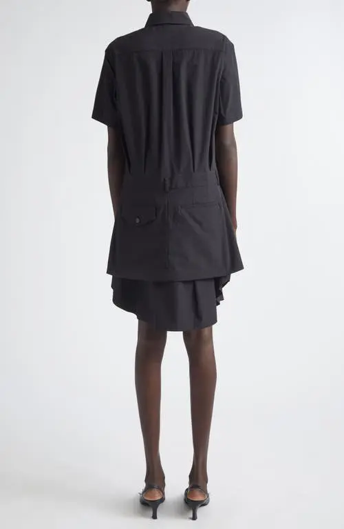Noir Kei Ninomiya Typewriter Tiered Shirtdress