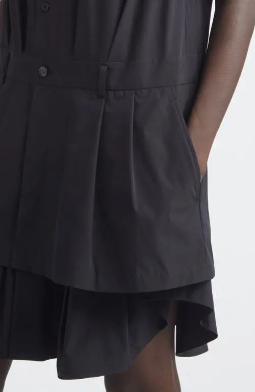 Noir Kei Ninomiya Typewriter Tiered Shirtdress