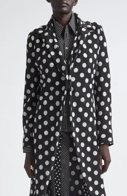 Junya Watanabe Polka Dot Georgette Cutaway Jacket