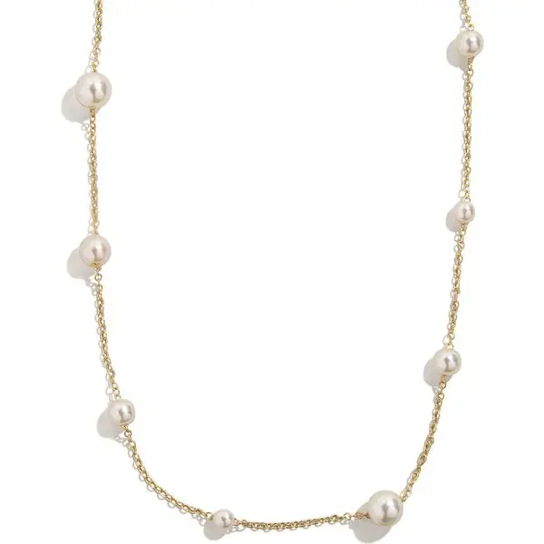 Baublebar Mother And Child Faux Necklace Set - Pearl