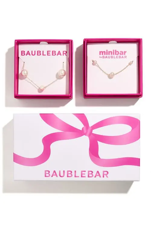Baublebar Mother And Child Faux Necklace Set