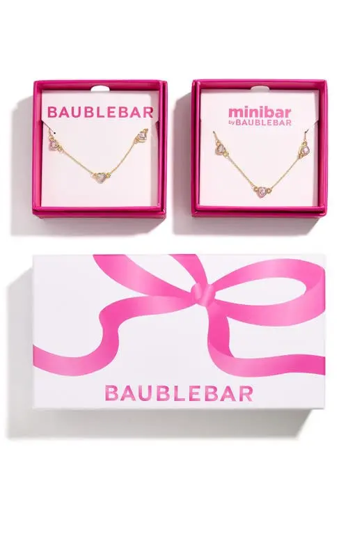 Baublebar Mama & Mini Heart Necklace Set