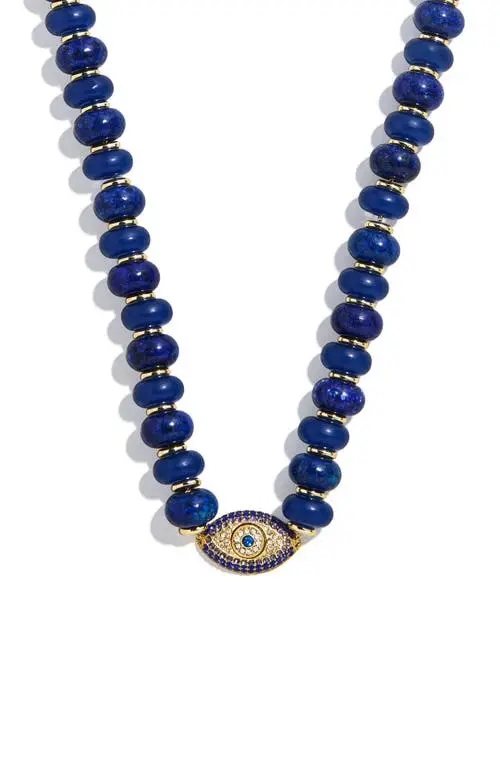 Baublebar Leah Evil Eye Beaded Necklace - Blue