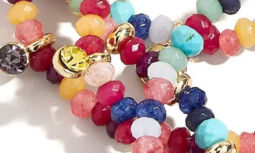 Baublebar Layered Evil Eye Beaded Bracelets - Bright Multi