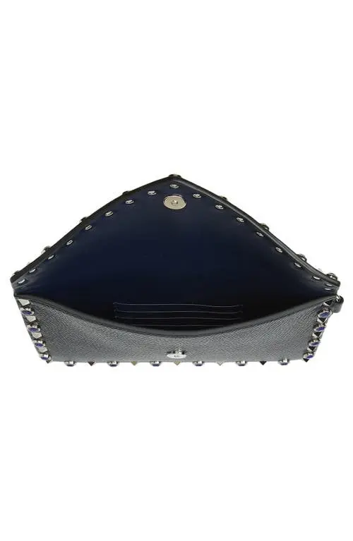 Valentino Garavani Rockstud Flat Leather Wristlet Pouch