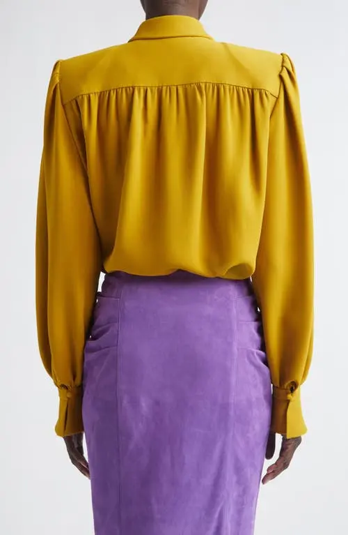 Valentino Garavani Pintuck Silk Cady Button-up Shirt