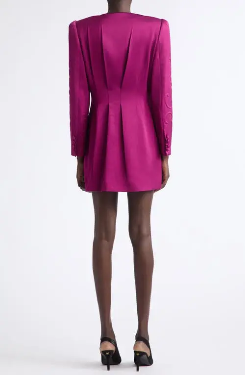 Valentino Garavani Floral Embossed Cady Blazer Dress