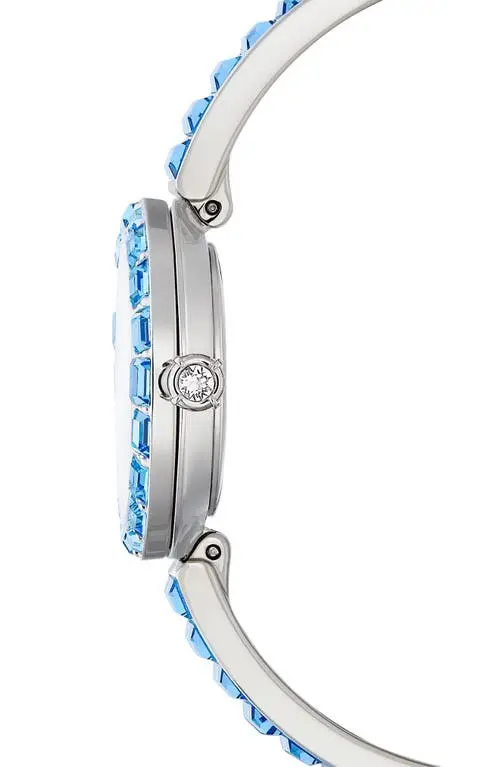 SWAROVSKI Matrix Baguette Crystal Bracelet Watch - Blue