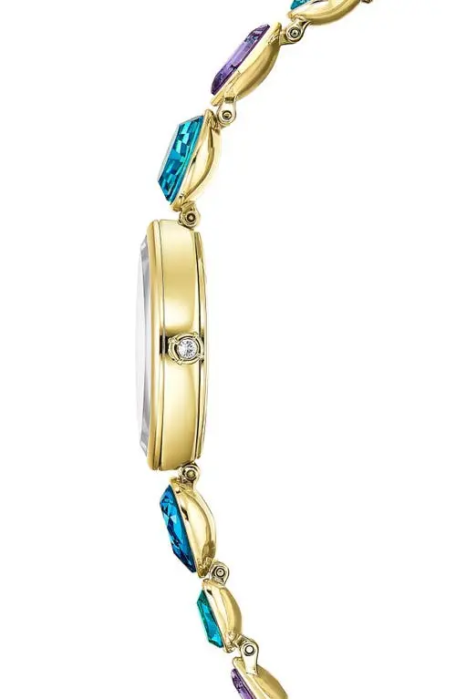SWAROVSKI Gema Crystal Bracelet Watch - Gold/multi