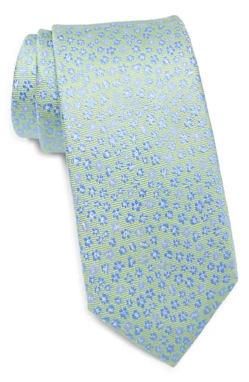 Nordstrom Floral Silk Jacquard Neck Tie - Green