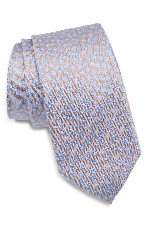 Nordstrom Floral Silk Jacquard Neck Tie - Taupe