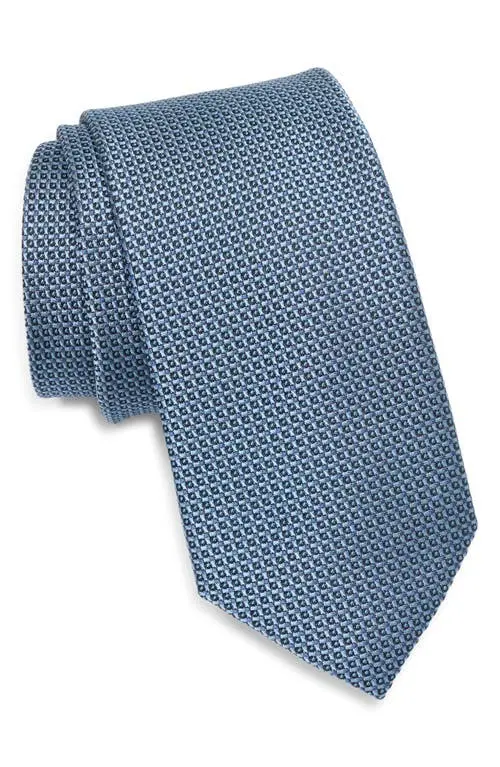 Nordstrom Ruty Micro Silk Jacquard Tie - Blue