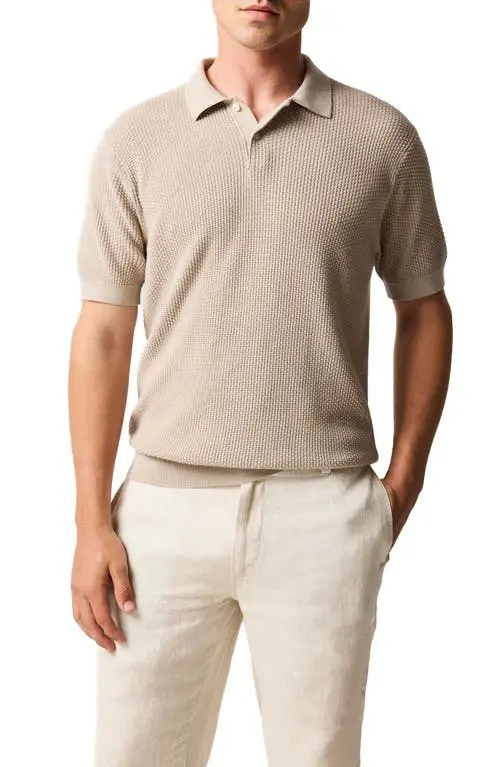 Rodd & Gunn Amberley Diamond Jacquard Cotton Polo Sweater