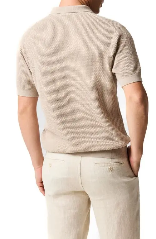 Rodd & Gunn Amberley Diamond Jacquard Cotton Polo Sweater
