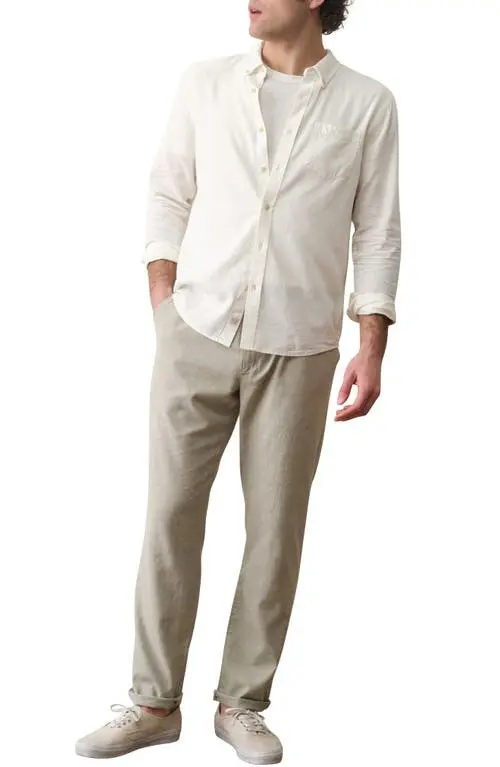 Marine Layer Saturday Slim Straight Leg Chinos - Olive