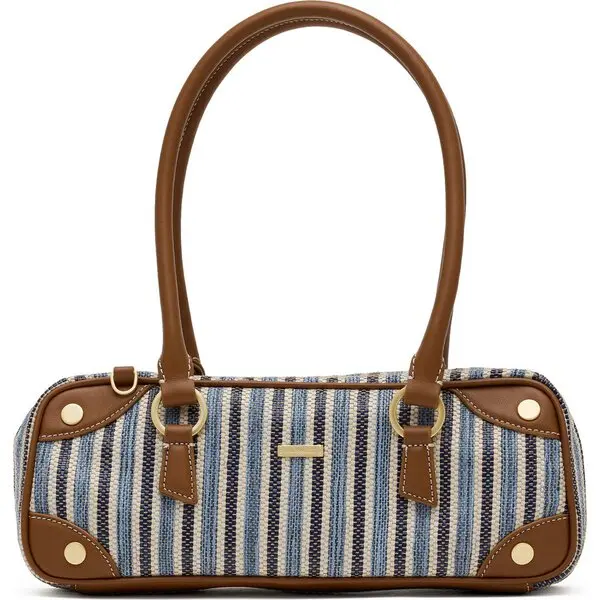 HAMMITT Small Meredith Leather Shoulder Bag - Cabana Blue/brushed Gold